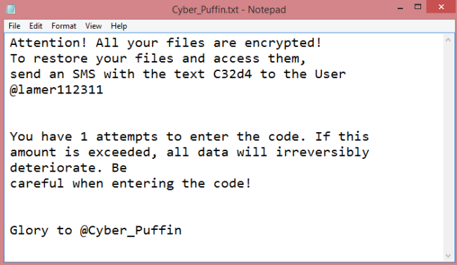 How to remove Cyber_Puffin ransomware - CompuTips