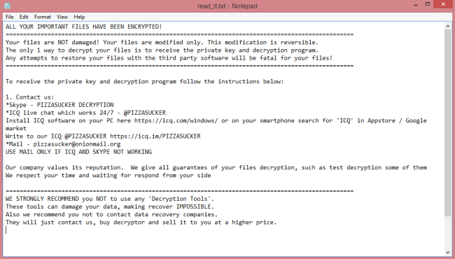 How to remove Pizzasucker ransomware - CompuTips