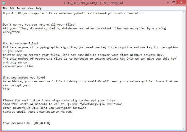 How to remove ESCANOR ransomware - CompuTips
