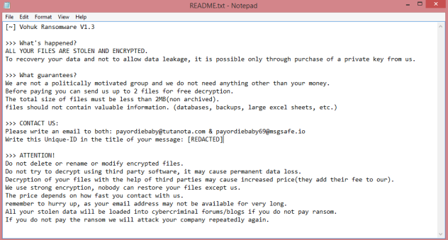 How to remove Vohuk ransomware - CompuTips