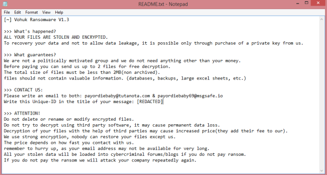 How to remove Vohuk ransomware - CompuTips