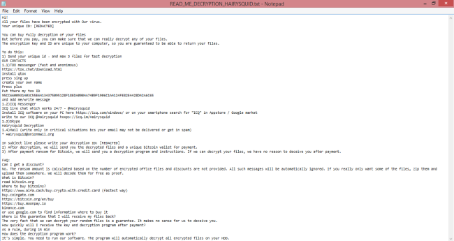 How to remove Hairysquid ransomware - CompuTips