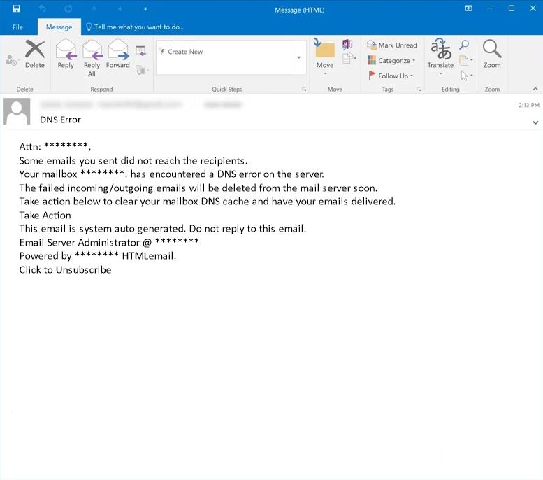 How to stop DNS Error email scam - CompuTips